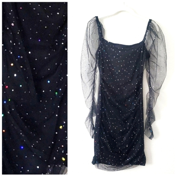 Area Stars | Dresses | New Area Stars Stardust Colorful Sequin Mesh ...